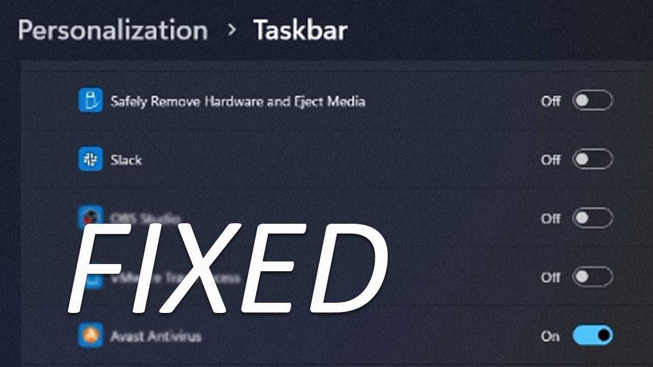 Easy Guide to Fix the Taskbar Icons Missing in Windows 11 - YouTube