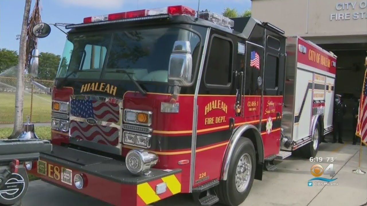 Hialeah Unveils New State-Of-The-Art Fire Truck - YouTube