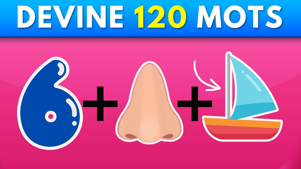DEVINE LE MOT EN EMOJIS | QUIZ EMOJIS 120 MOTS - BURGER QUIZ - YouTube
