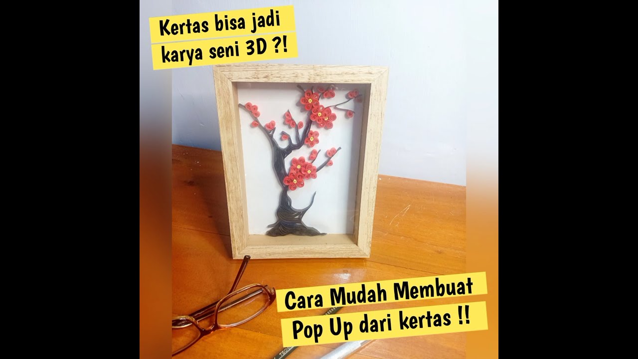 DIY Membuat Bunga Pigora | Handmade Box Frame ~ Paper Quilling Art ...