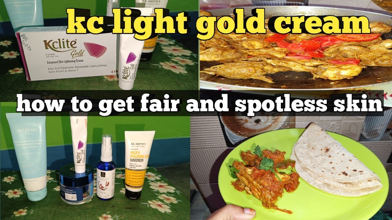 kaise paye gori skin?? //Kc light gold akin lightening cream - YouTube