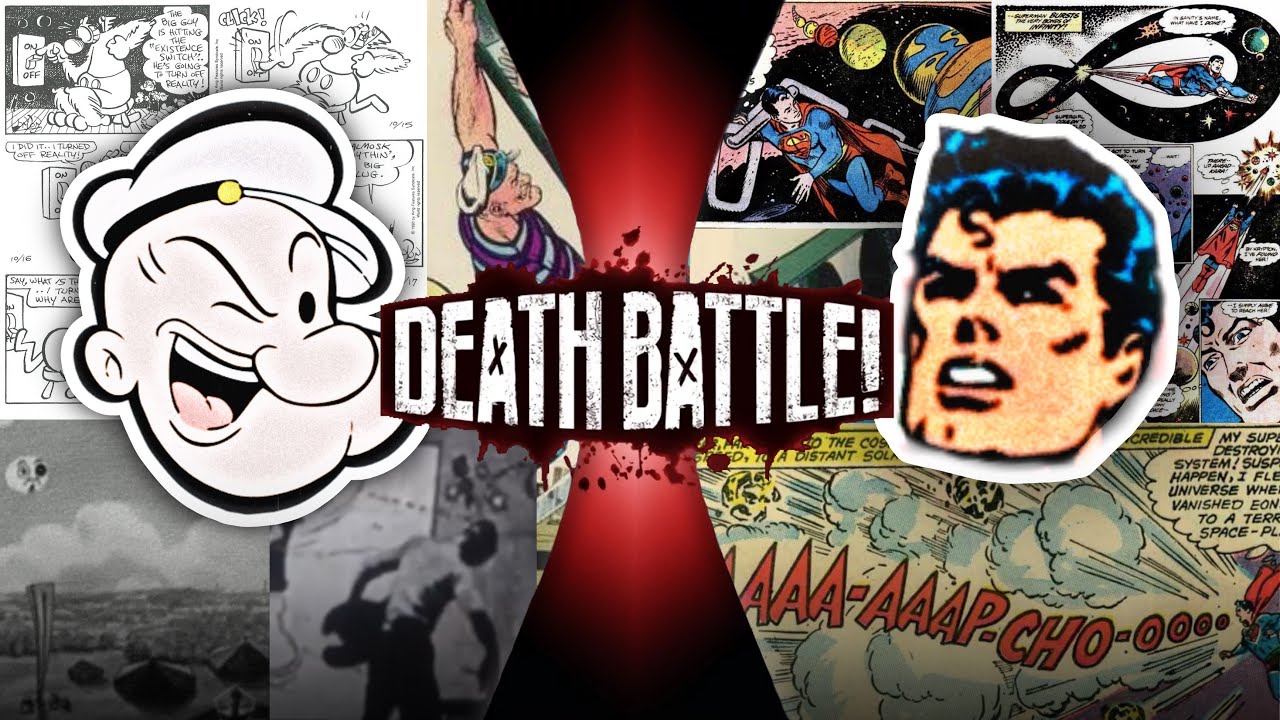 Popeye vs Pre-Crisis Superman (Thimble Theater vs DC) | fan made DEATH ...