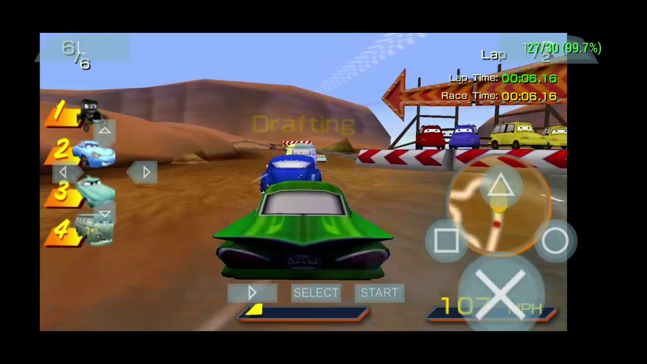 Cars (PSP) Gameplay #4 - YouTube