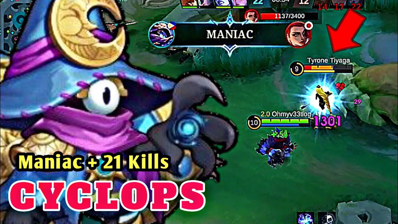 Buffed Cyclops Maniac + 21 Kills | Best Build and Emblem - YouTube