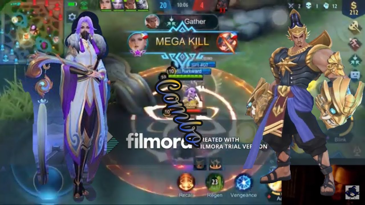 MOBILE LEGENDS BANGBANG GATOTKACA + LOU YI COMBO - YouTube