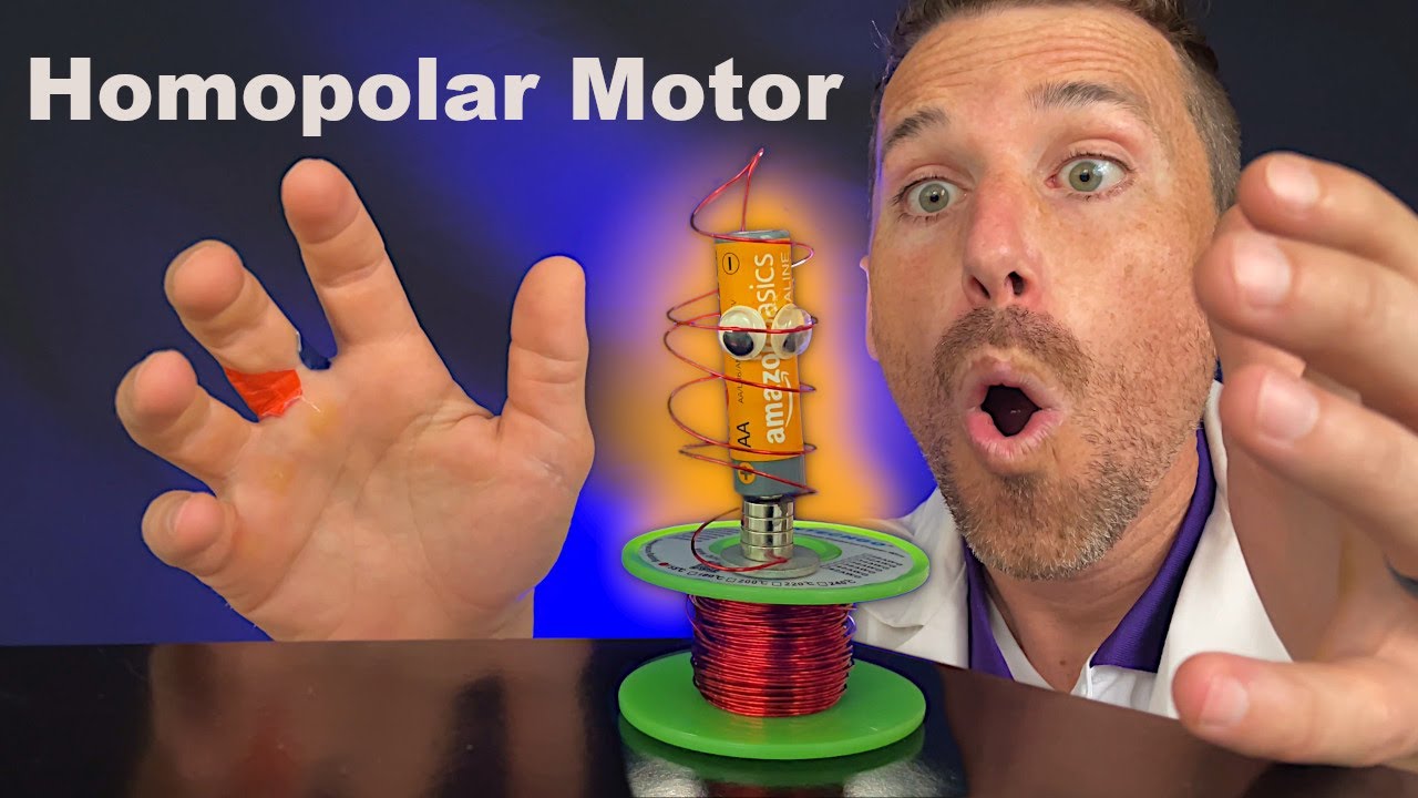 Why does a simple Homopolar Motor Spin? - YouTube