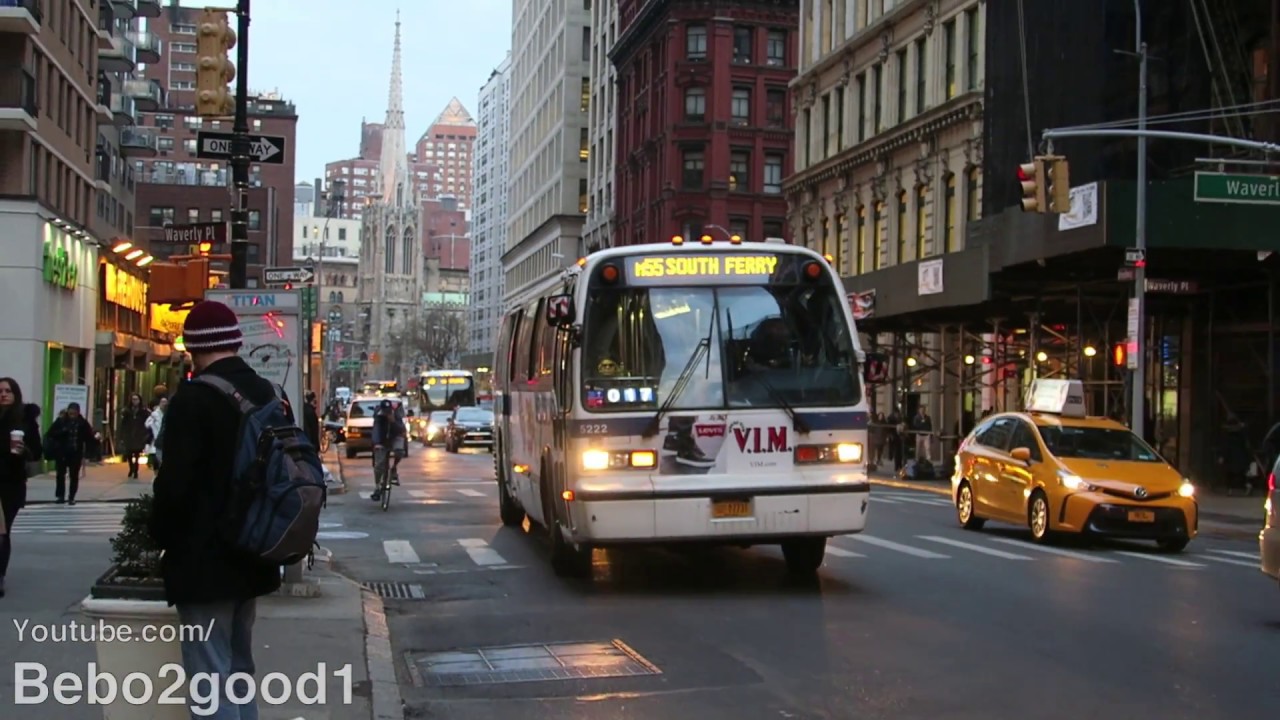 NYC Bus: Orion VII 2nd Gen & NovaBus RTS on route M55 - YouTube