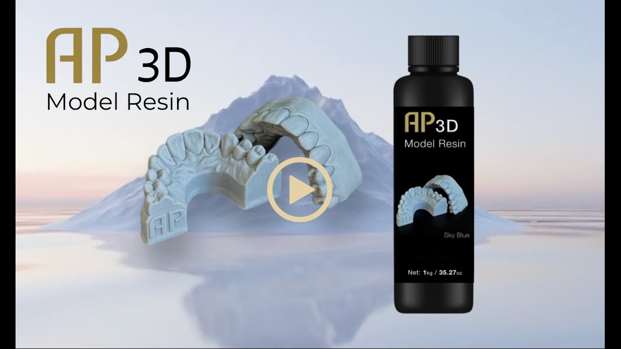 AP3D Model Resin for dental prints by Aesthetic Press - YouTube