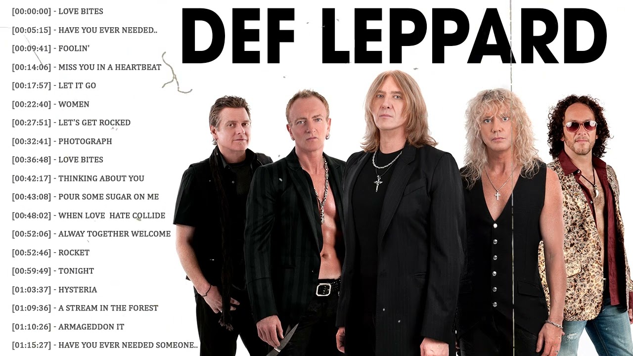 Def Leppard Playlist Of All Songs || Def Leppard Greatest Hits Full ...