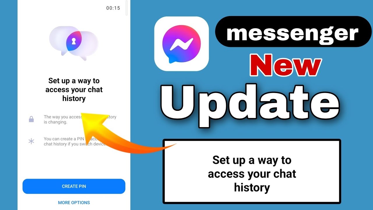 Fix Messenger set up a way to access your chat history | Set up a way ...