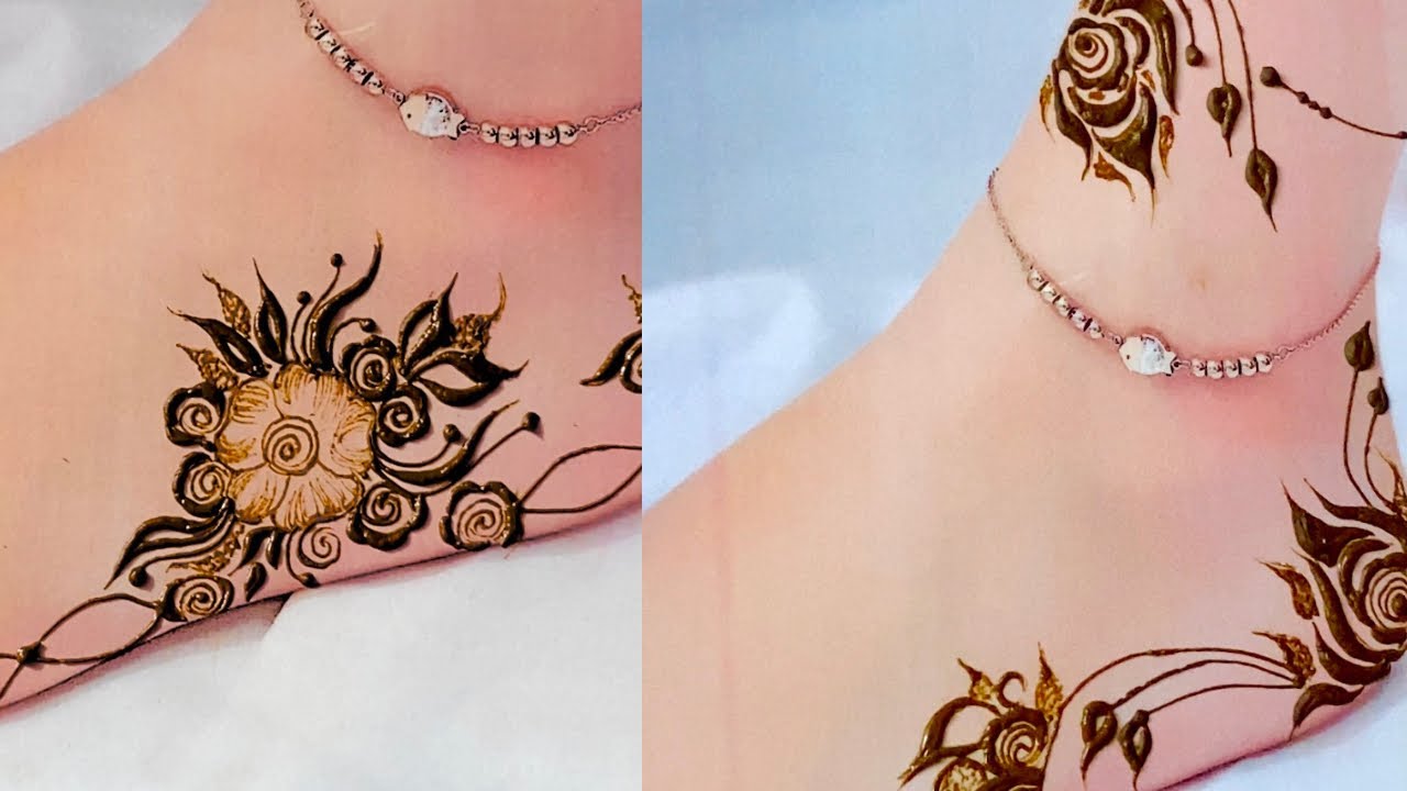 latest beautiful feet mehndi design || most beautiful feet mehndi ...