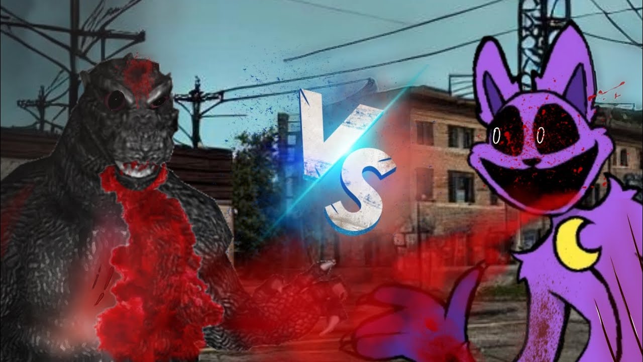 catnap vs godzilla horror - YouTube