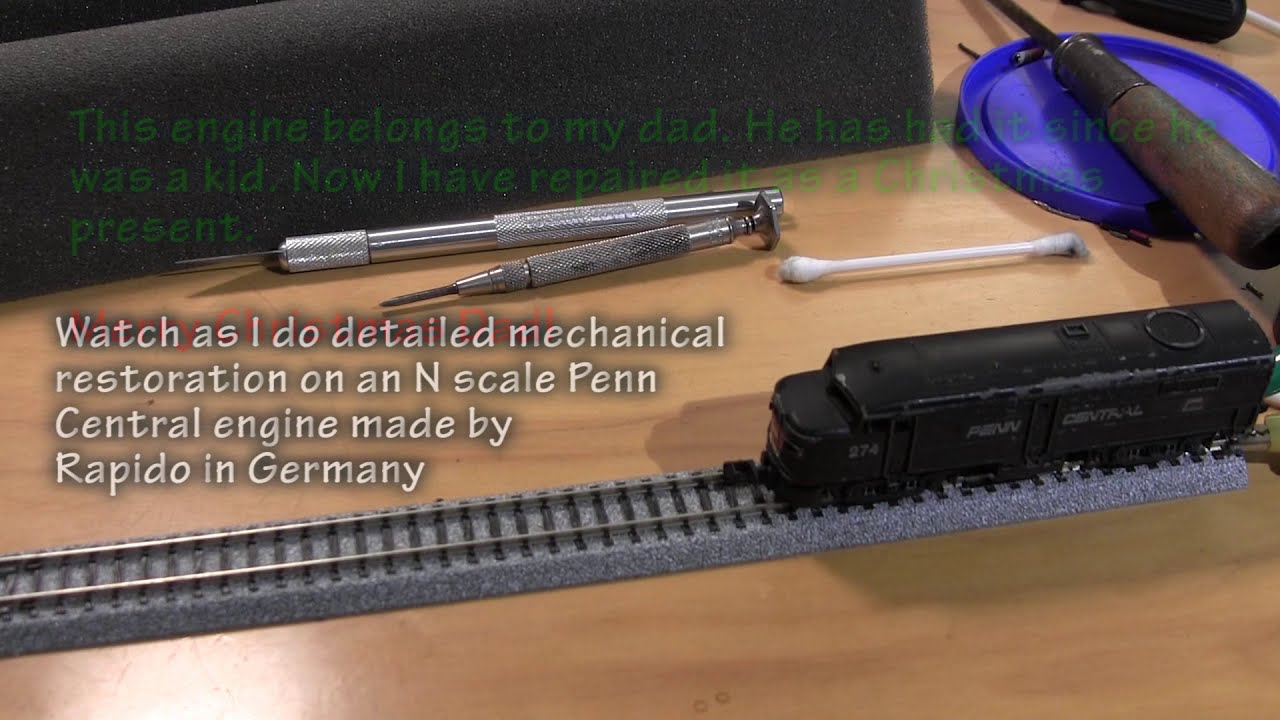 N Scale Diesel Repair: Rapido Engine Restoration for Christmas - YouTube