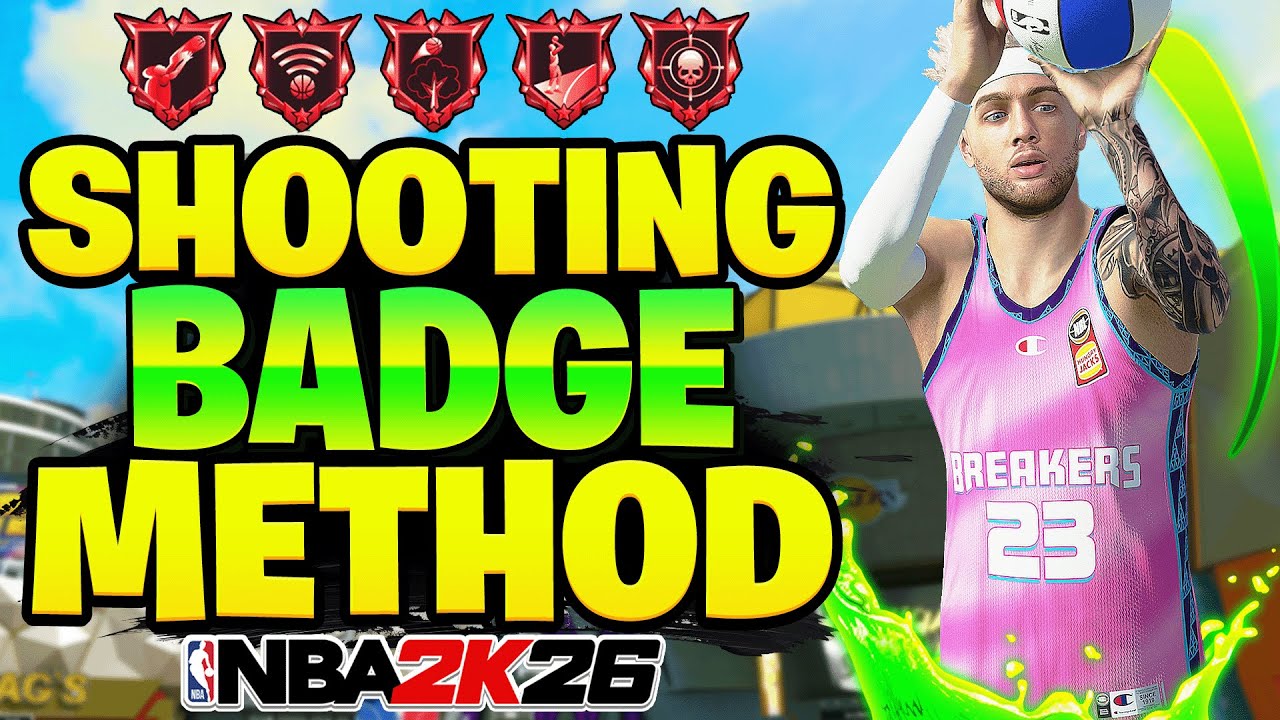 FASTEST SHOOTING BADGES METHOD on NBA 2K26! LIMITLESS RANGE, DEADEYE ...
