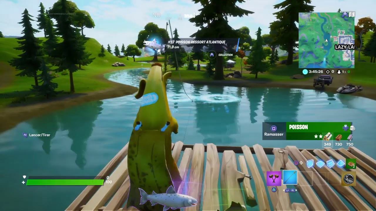 J'ai réussi a pêcher le poisson guerrier ( fortnite mode terain de jeu ...