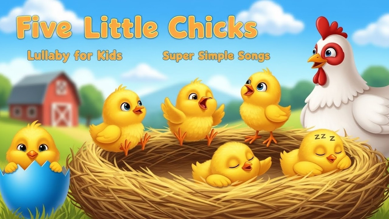Five Little Chicks | Lullaby for Kids | Super Simple Songs - YouTube