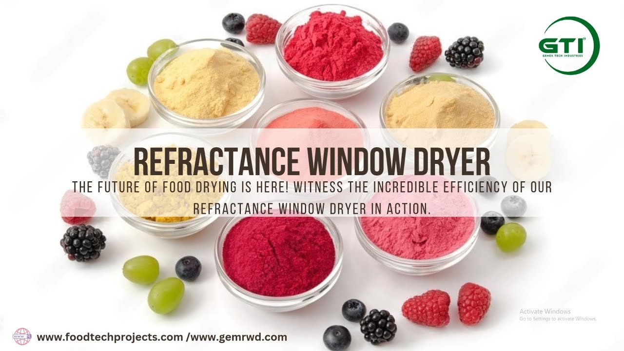 Continuous Refractance Window Dryer | Food Dehydration Technology ...
