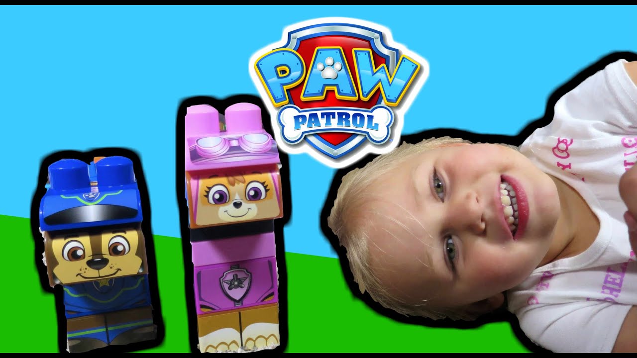 PAW PATROL Ionix Jr "ADVENTURE BAY" Lego Style Block Set with Skye and ...