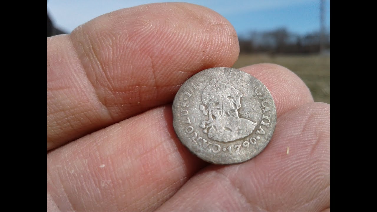 229 year old SPANISH SILVER REALE 1790 Saved from the Earth. - YouTube