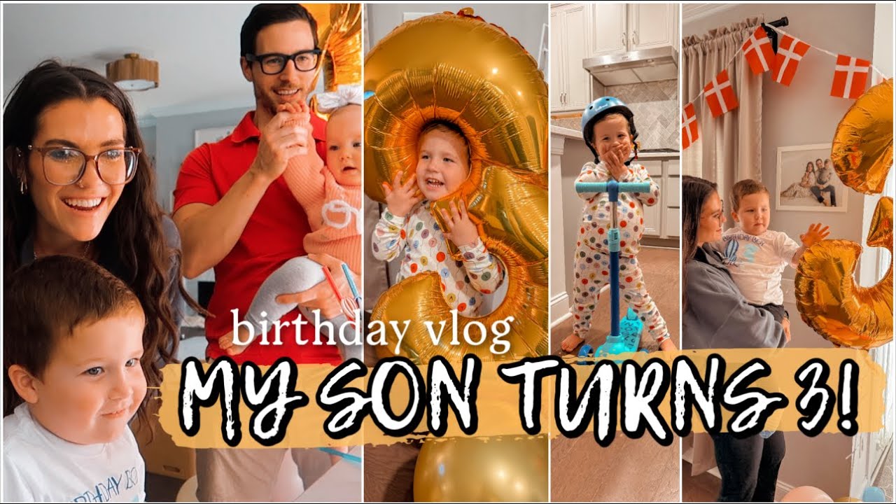 MY SON TURNS 3🎉 || Cole's Birthday Vlog! 🎈+ Big Update for Emily, too ...