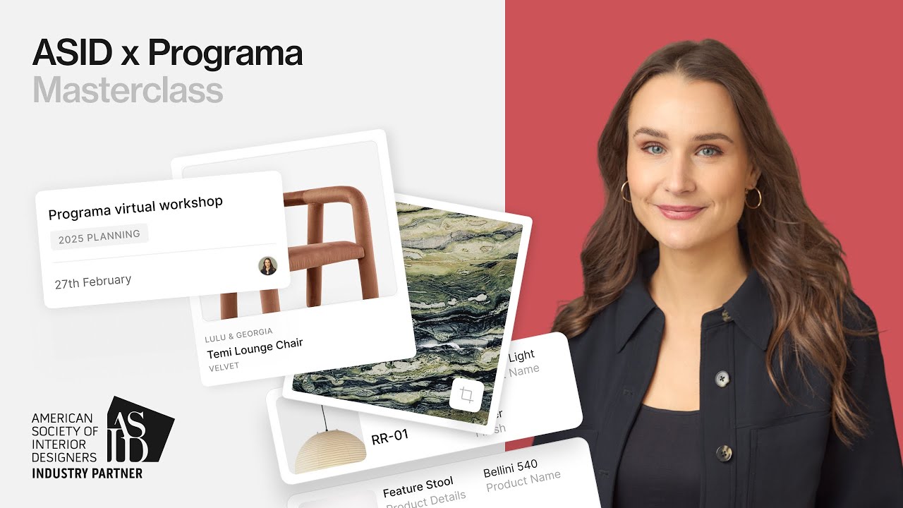 ASID x Programa Masterclass: Learn how top interior designers manage their studio - YouTube