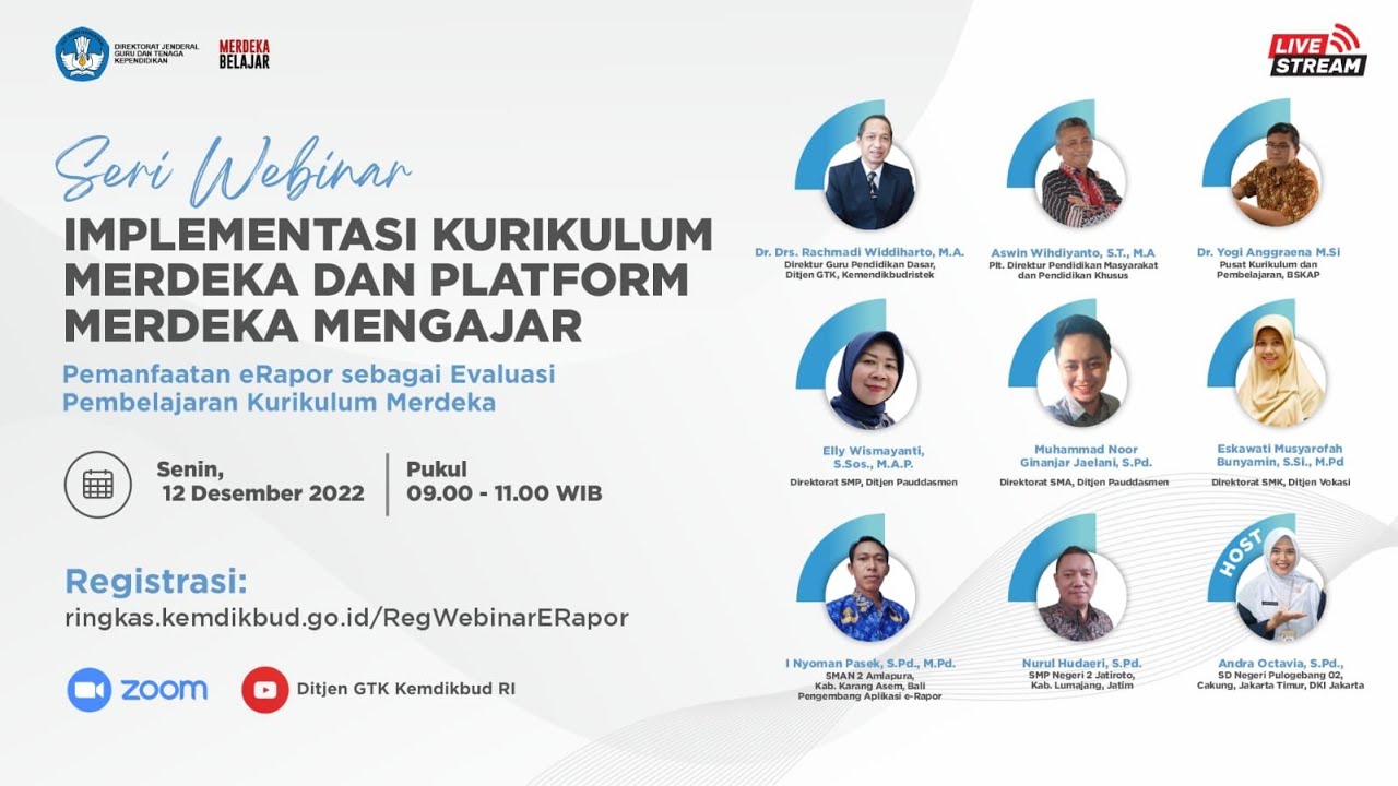 Webinar IKM dan PMM Seri 10: Pemanfaatan eRapor Sebagai Evaluasi ...