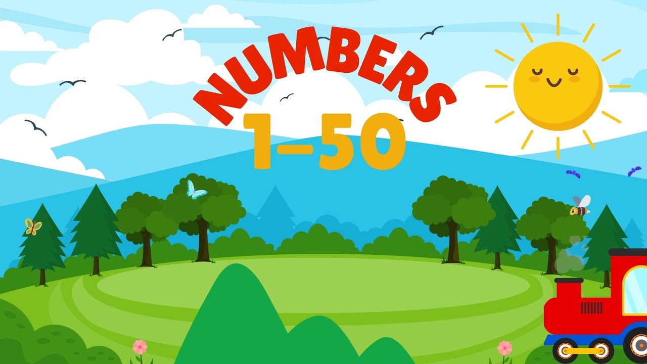 Learn And Count Numbers from 1 till 50 For Kids | Fun Factory Kids ...