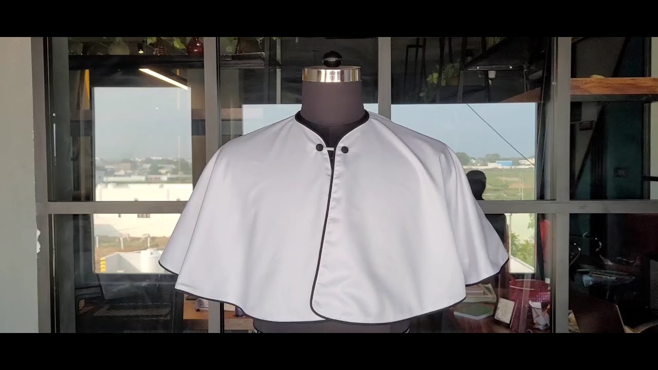 White Shoulder Cape Enhanced With Trims by PSG Vestments - YouTube