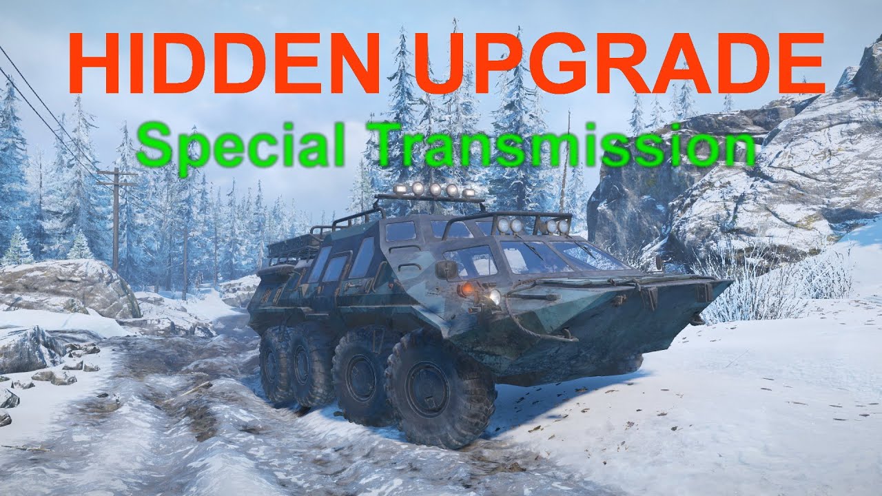 SpinTires SnowRunner Hidden Upgrade Special Transmission Gearbox - YouTube