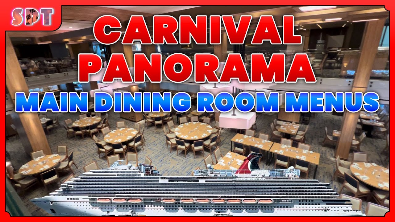 Carnival Panorama MDR menu along with gluten free and vegan - YouTube