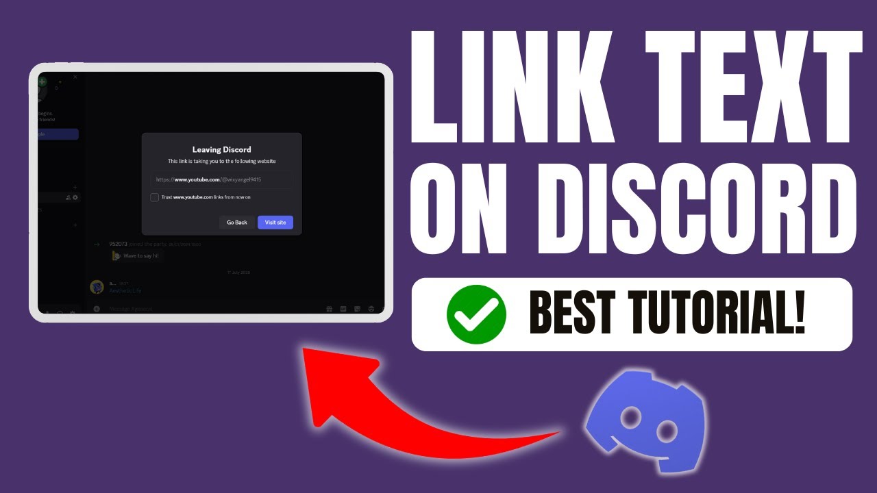 How To Link Text On Discord - Fast & Simple - YouTube