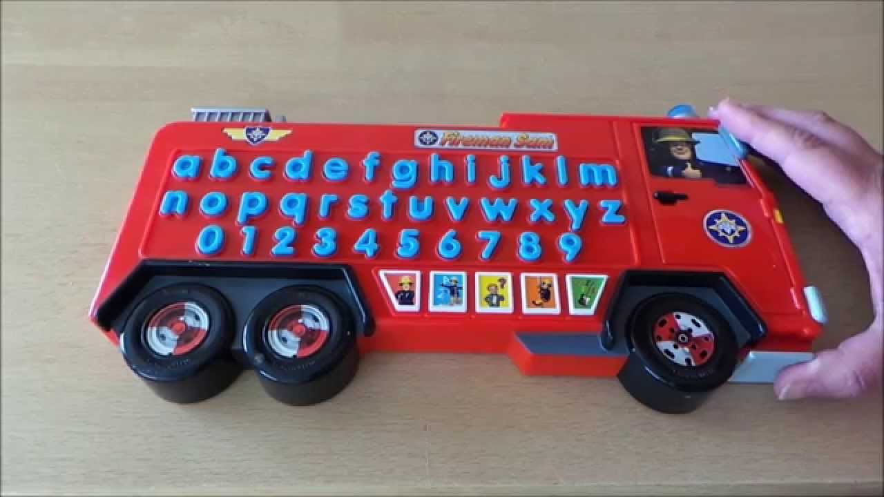 INSPIRATION WORKS FIREMAN SAM TALKING LETTERS AND NUMBERS FIRE ENGINE ...