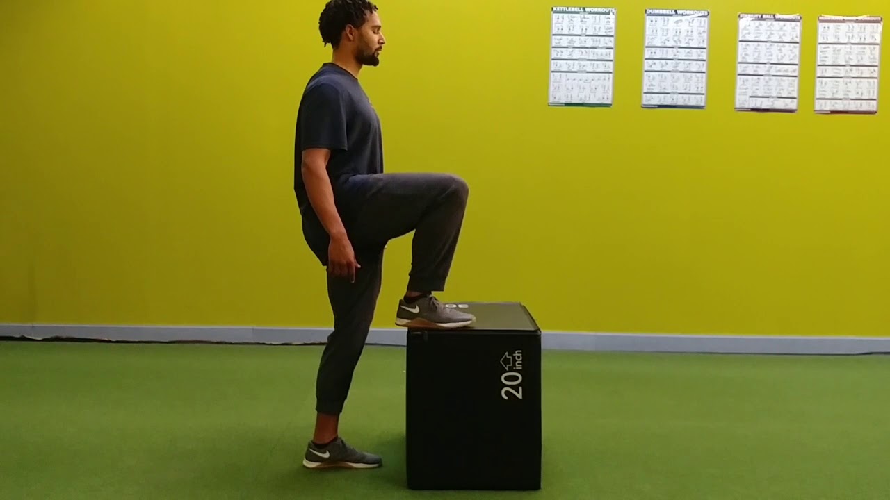 Standing Hip Flexor Lift-Offs - YouTube