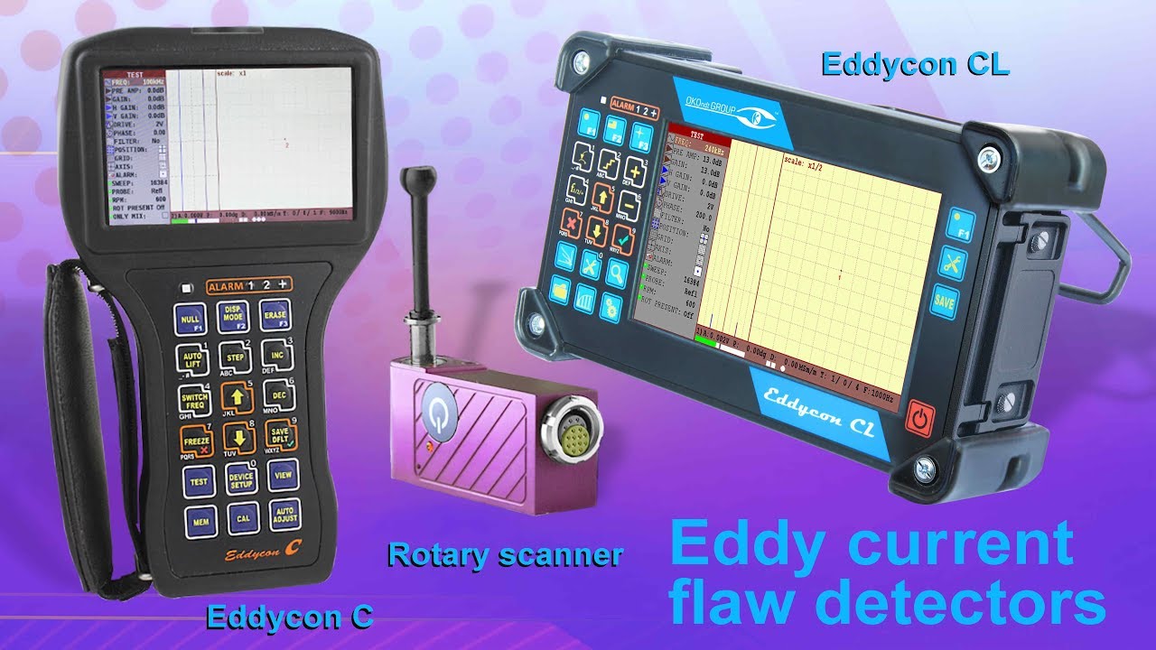 Portable Eddy Current Flaw Detectors Eddycon C & CL - YouTube