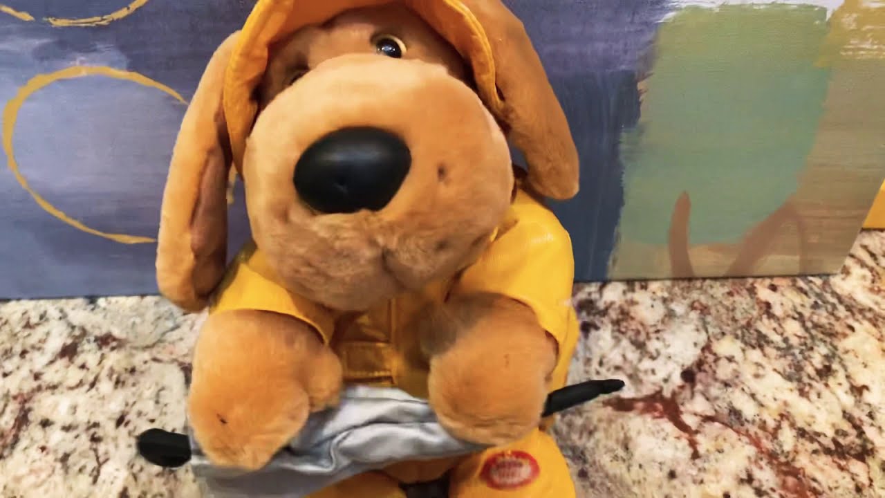 Singing in the Rain Plush Dog Moving & Dancing Stuffed Animal Toy ...
