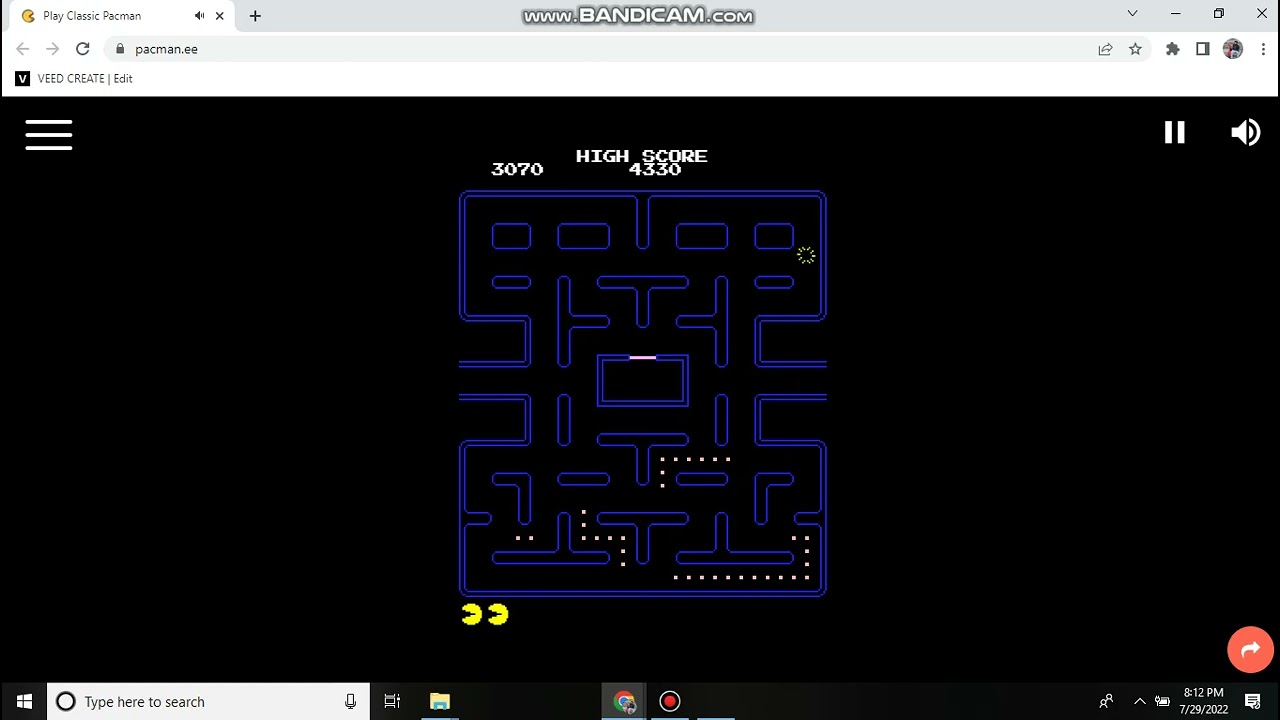 Let's Play - Pac-man (Stage 1) - YouTube