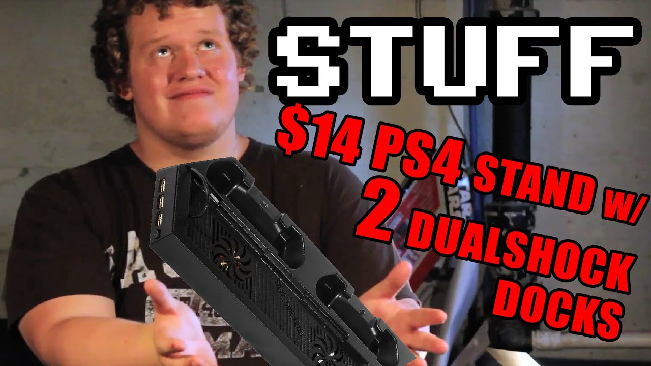 STUFF: $14 PS4 stand w/ 2 CONTROLLER DOCKS! (& fans) - YouTube