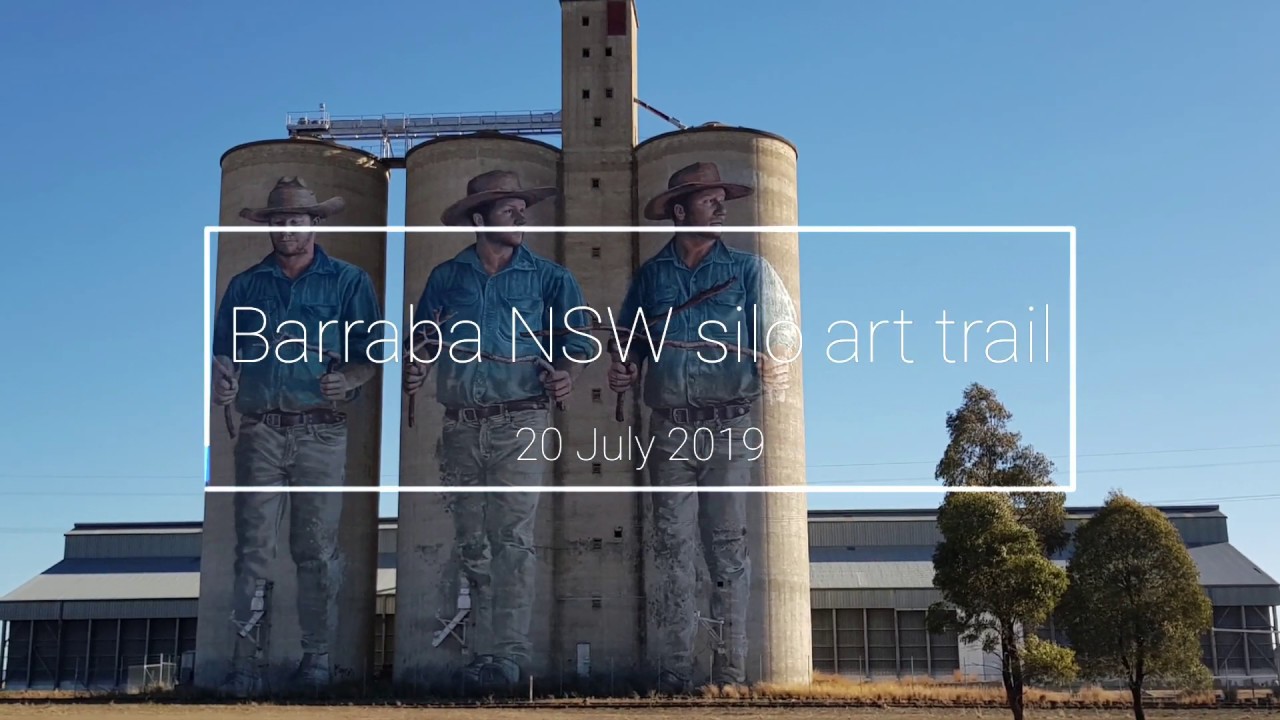 Barraba NSW silo art trail - YouTube