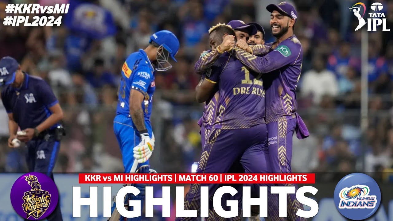 KKR vs MI 60th Match IPL 2024 Highlights | IPL Highlights 2024 | KKR vs ...