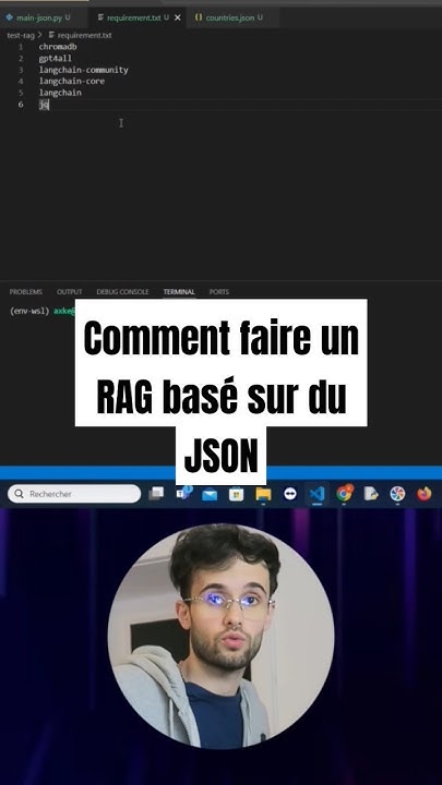 Faire un RAG basé sur du JSON avec Ollama langchain et llama3 #coding #programming #code - YouTube