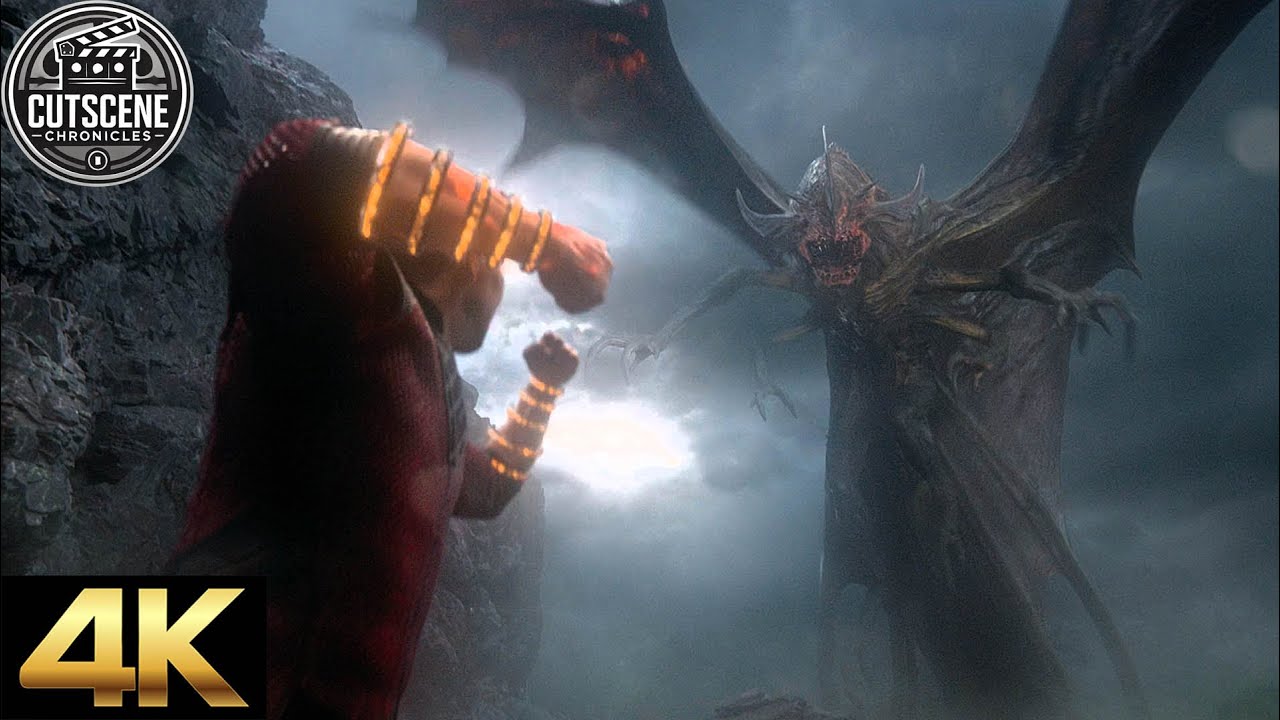 [4K UHD IMAX] Shang-Chi & Great Protector VS. Dweller-in-Darkness Fight ...