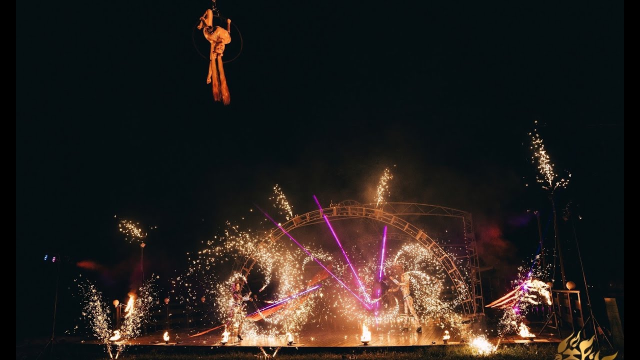 SKY SHOW. VER.2 масштабное пиротехническое сопровождение. - YouTube