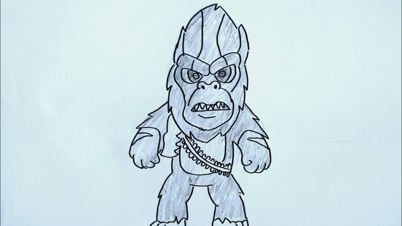 How To Draw Scar King | Godzilla x Kong - YouTube