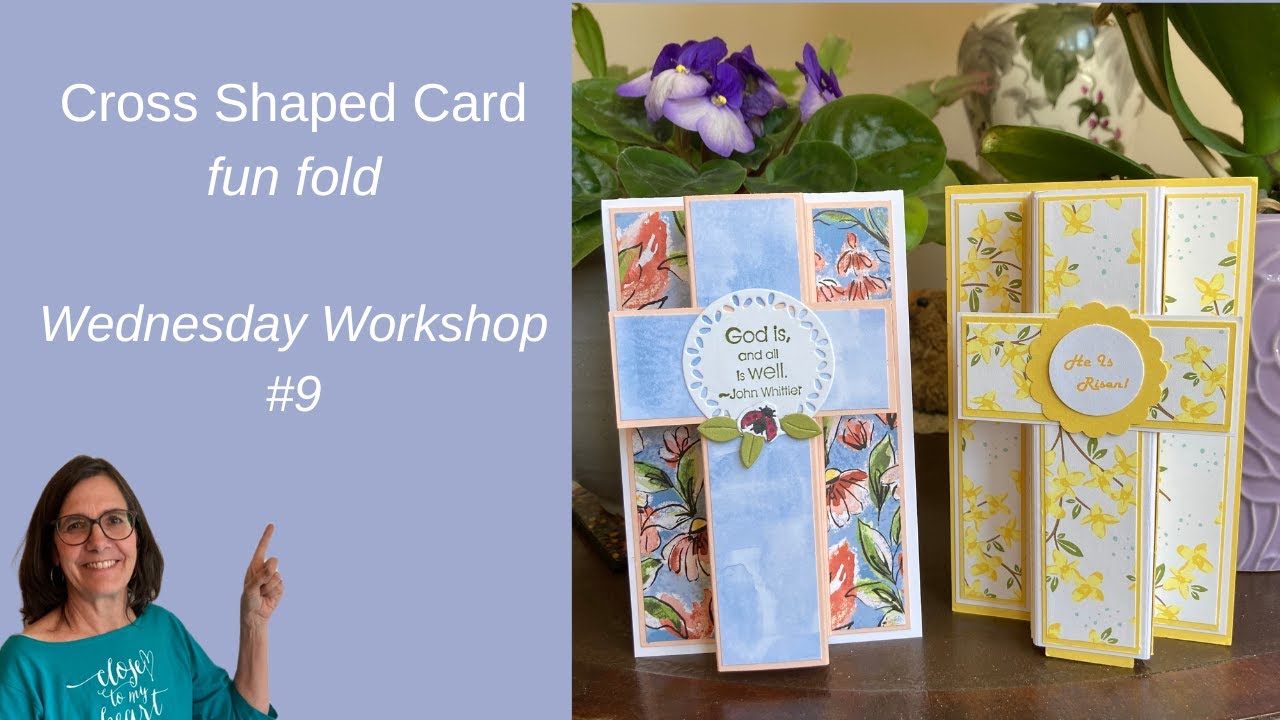 Cross Shaped Fun fold Card - YouTube