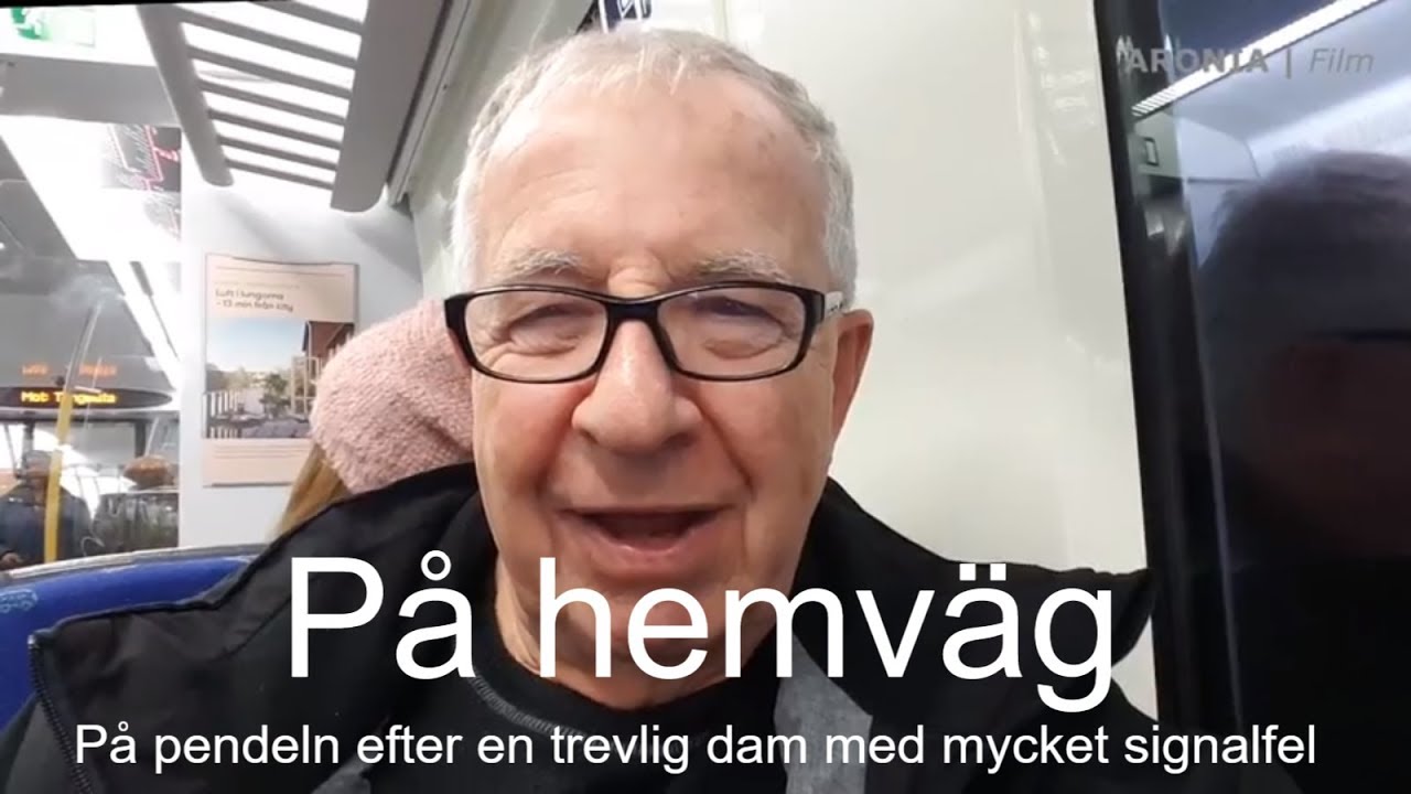 2018-11-09 På SL-pendeln på väg hem efter in verkligt omväxlande tågdag ...