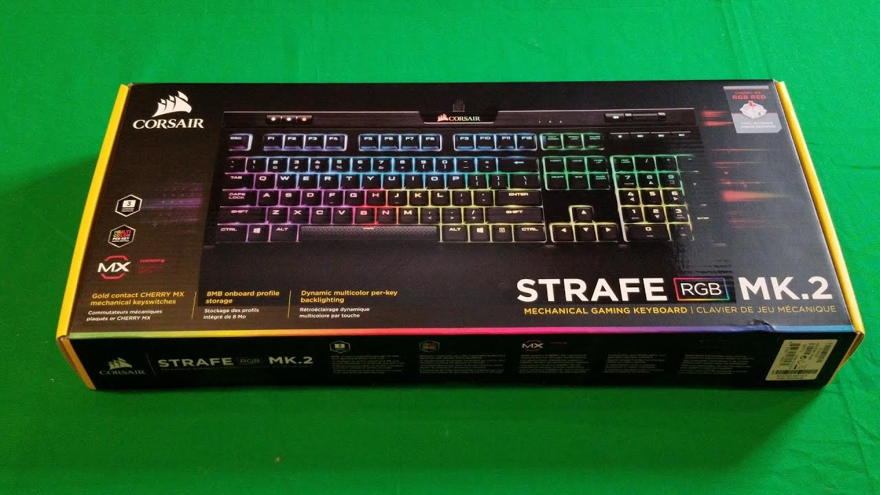 Corsair Strafe RGB MK 2 Keyboard Unboxing & Review Final - YouTube