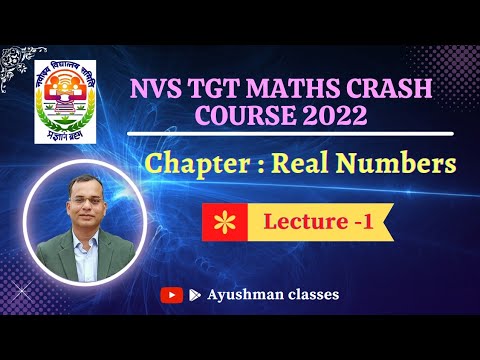 NVS TGT MATHS CRASH COURSE II LEC -1 - YouTube
