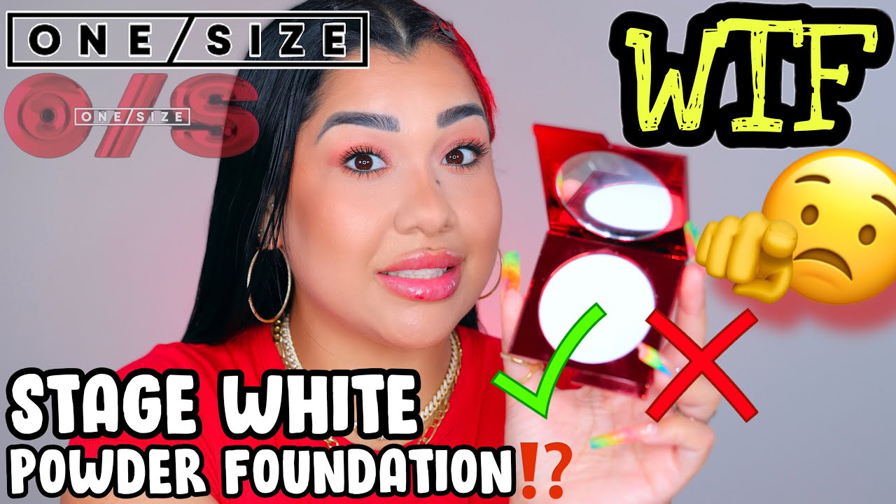 Why One Size Beauty STAGE WHITE Powder Foundation Is a Must-Have - YouTube