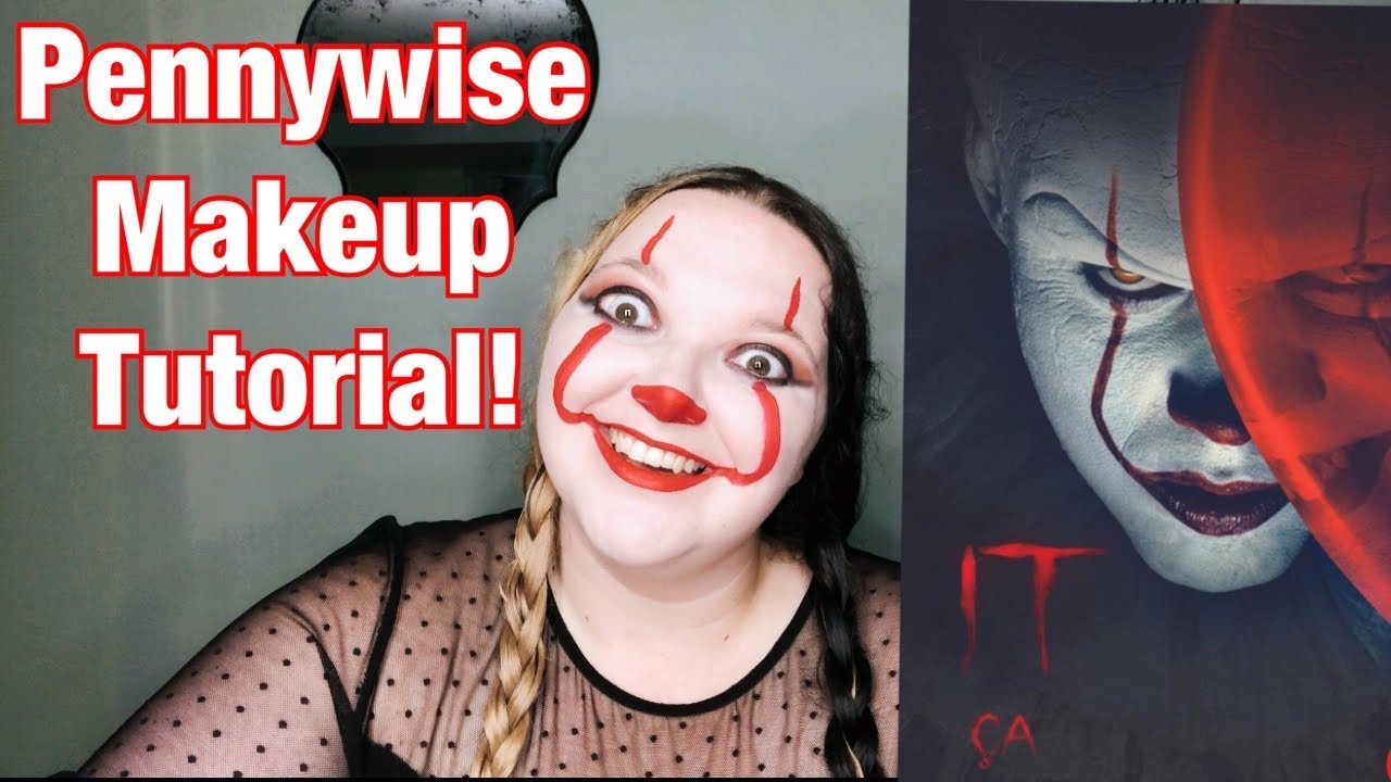 PENNYWISE MAKEUP TUTORIAL | Easy, Simple, & for Beginners | Chelsie ...