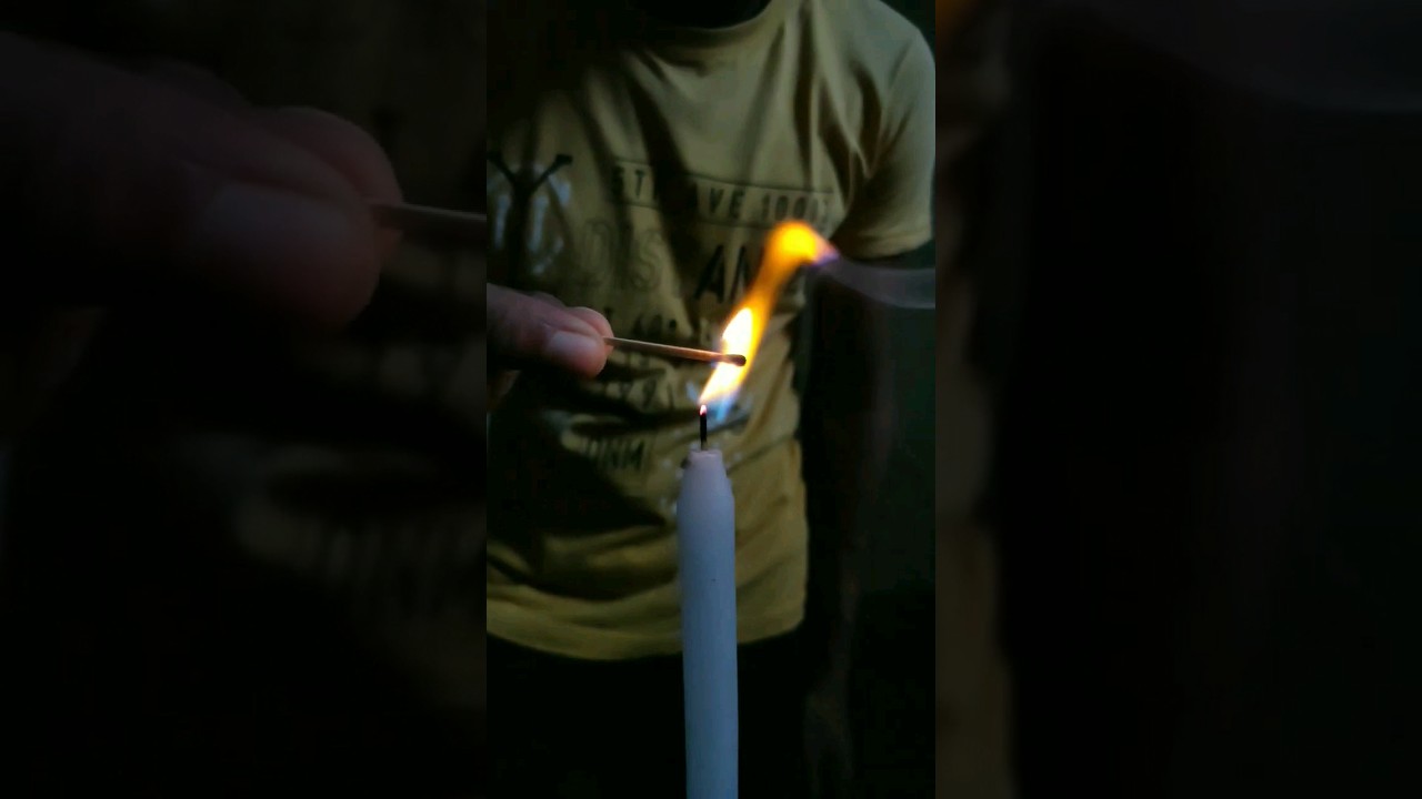 Candle🕯Magic tricks 😲 simple candle experiment💡 #shorts #viral # ...